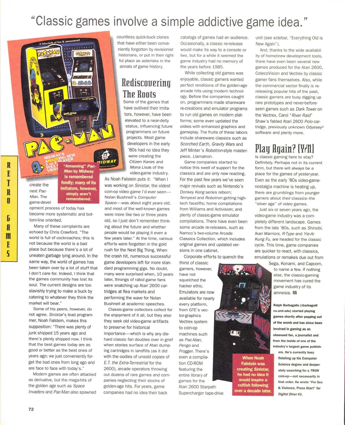 What "Retro Gaming" Was Like in the 1990s | Video Game History Foundation