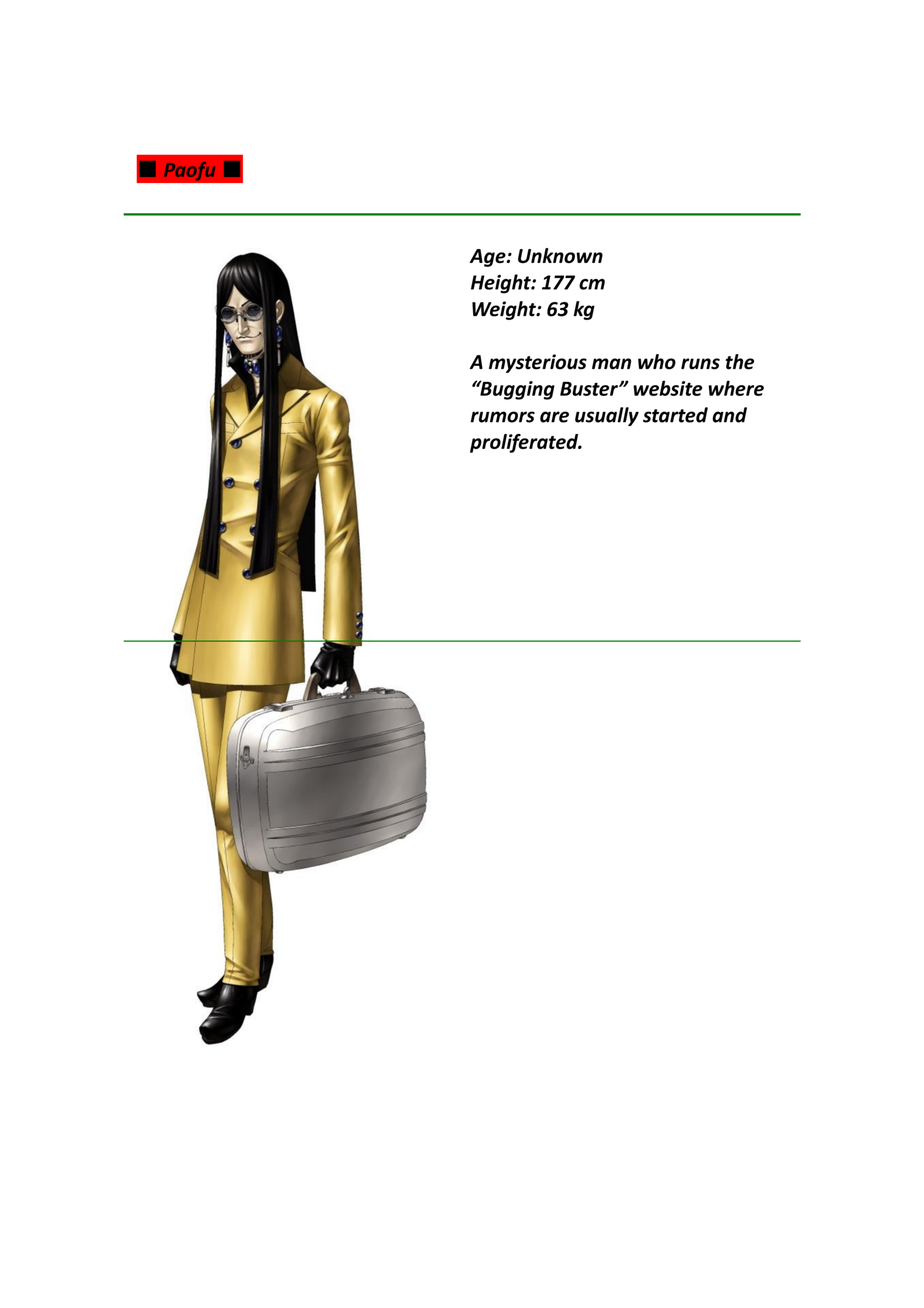 Persona 2 Pitch Document | Video Game History Foundation